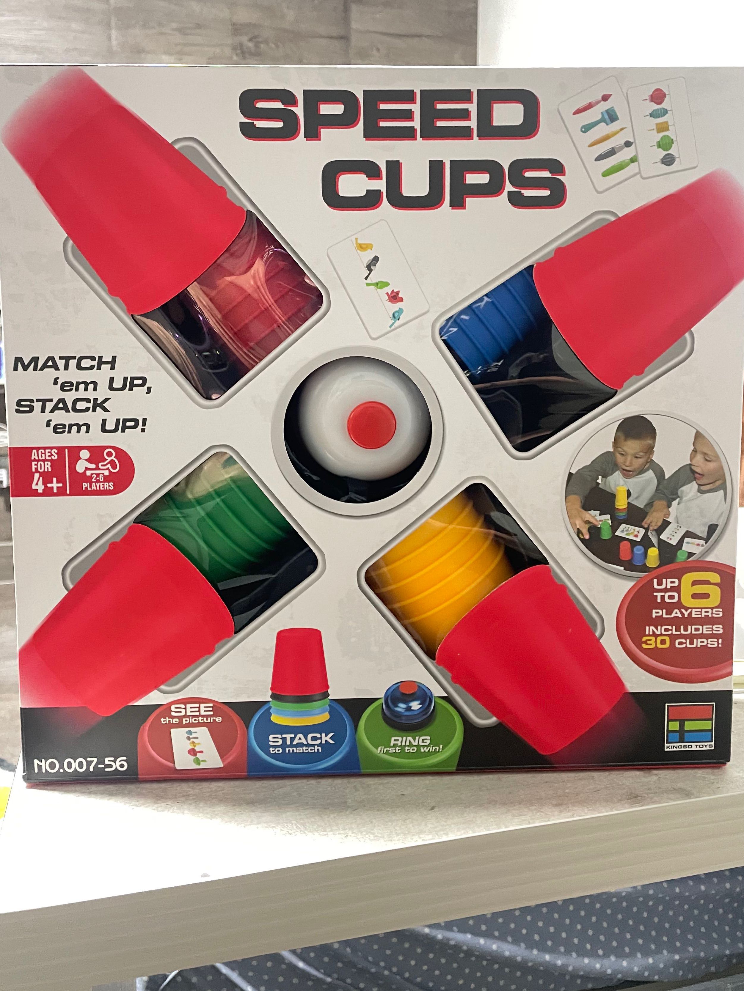 Speed cups game, Hobbies & Toys, Toys & Games on Carousell