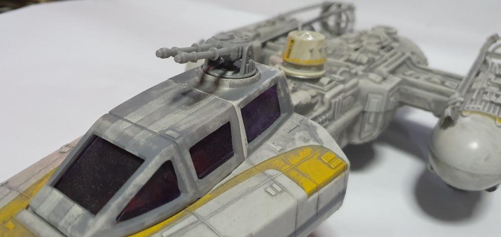 star wars (the power of the force) - hasbro - y-wing fighter & pilot ...