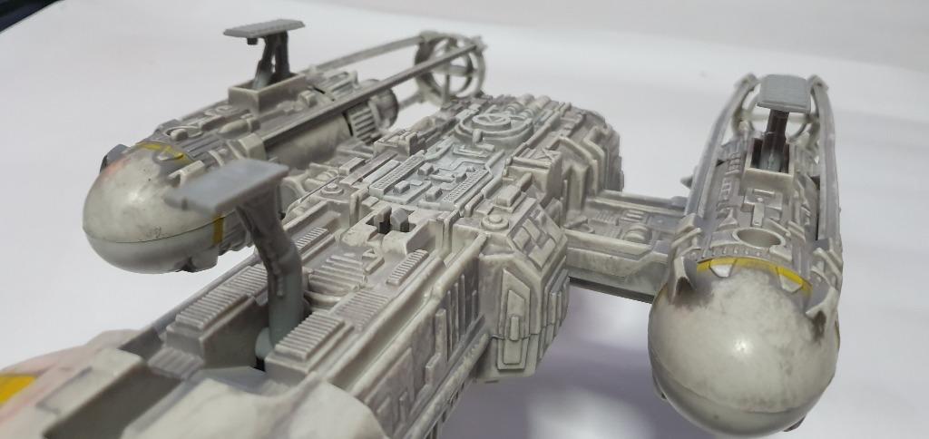 star wars (the power of the force) - hasbro - y-wing fighter & pilot ...