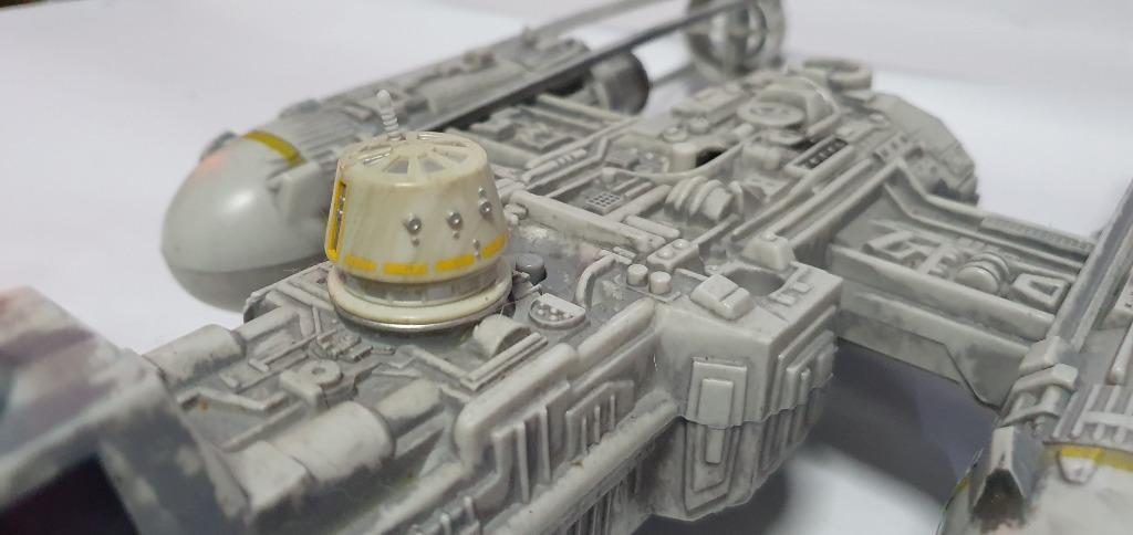 star wars (the power of the force) - hasbro - y-wing fighter & pilot ...