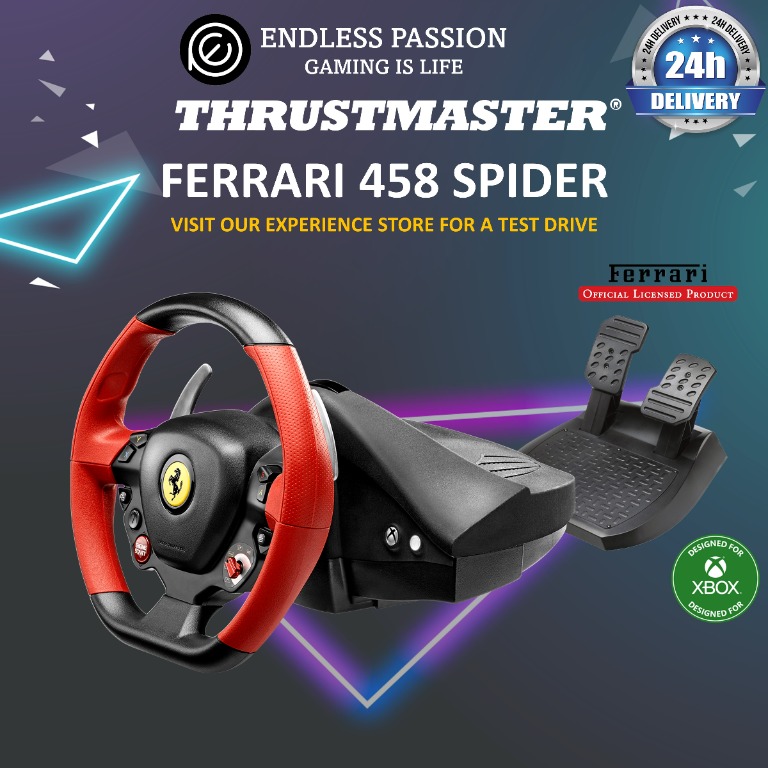 Thrustmaster Ferrari 458 Spider Racing Wheel, Hobbies & Toys, Toys ...