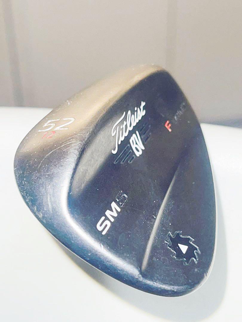 Titleist BV Vokey Design Brushed Steel Wedge 52 degree SM6 Bounce 12 F grind wedge, Sports ...