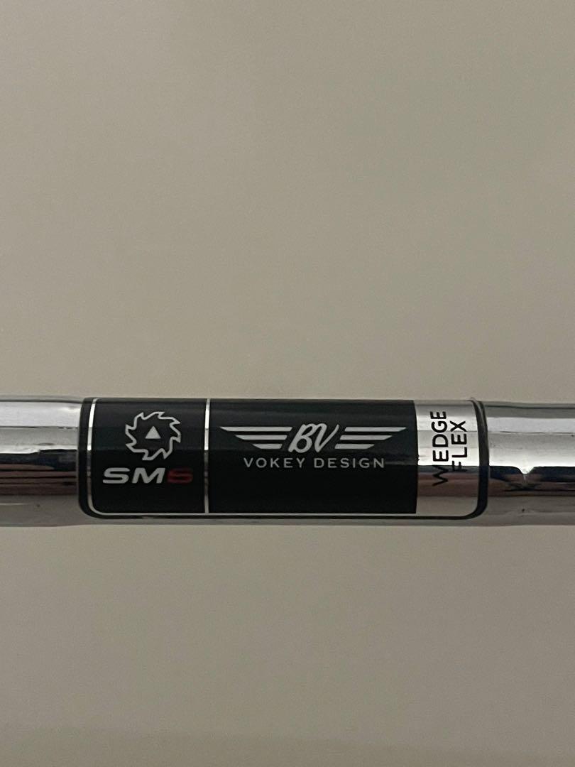 Titleist BV Vokey Design Brushed Steel Wedge 52 degree SM6 Bounce 12 F grind wedge, Sports ...