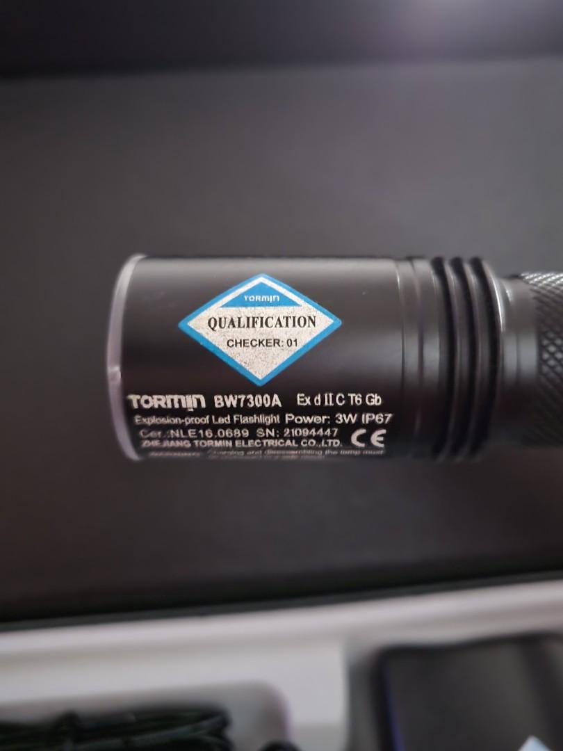 Tormin LED Explosion proof Flashlight, Furniture & Home Living, Home ...