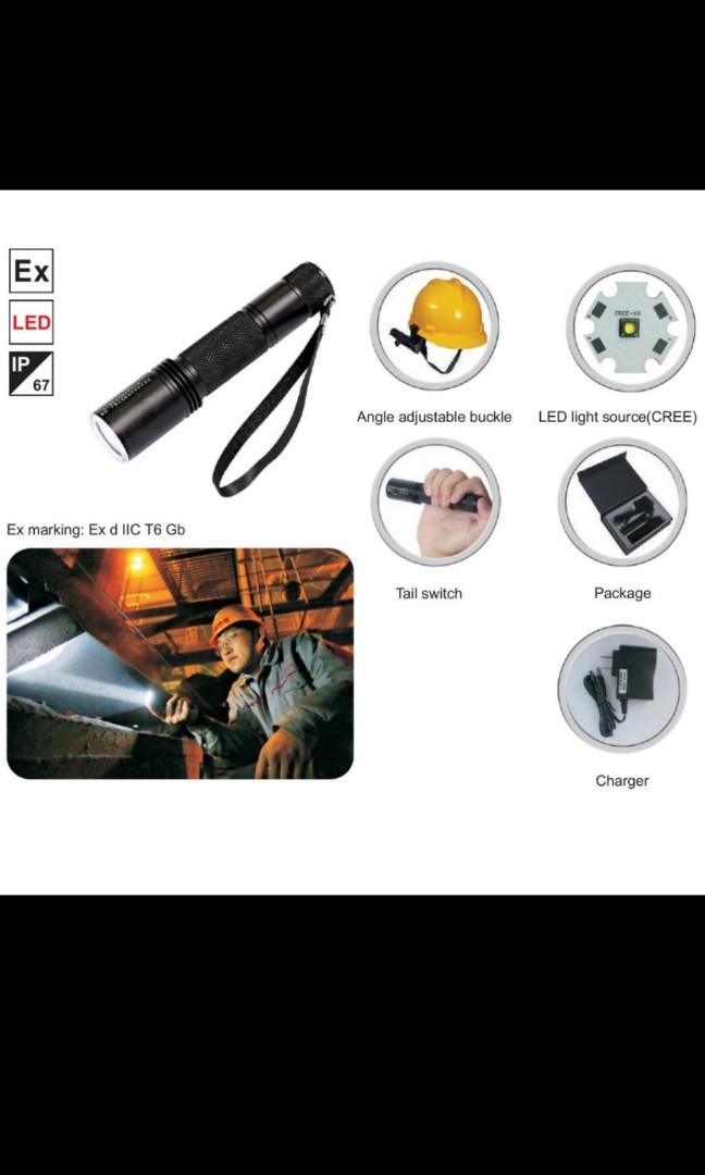 Tormin LED Explosion proof Flashlight, Furniture & Home Living, Home ...