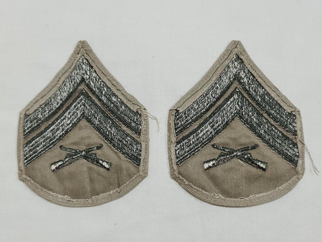USMC Corporal Chevron Patch, Men's Fashion, Watches & Accessories ...