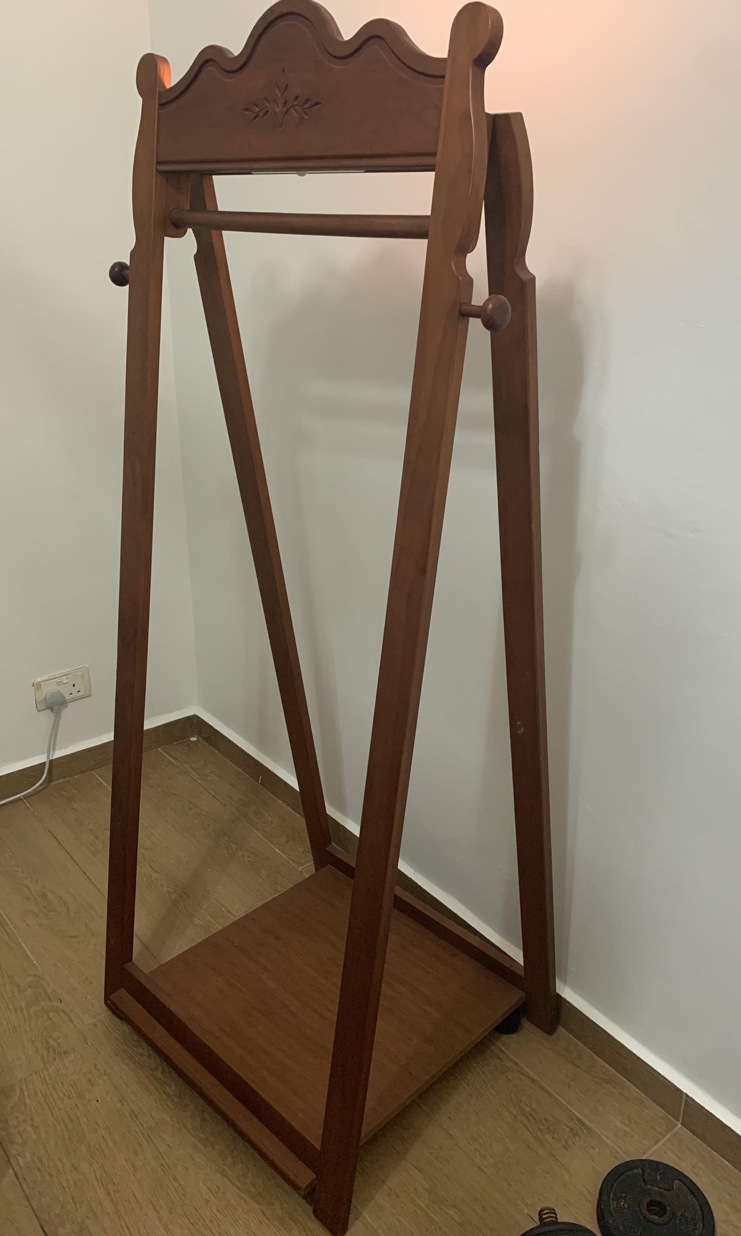 Vintage Wooden Clothing Rack, Furniture & Home Living, Furniture ...