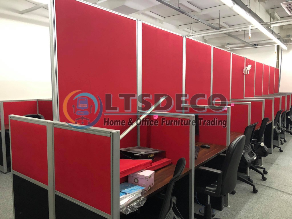 WORKSTATION TABLE TYPE SHARING PANEL OFFICE PARTITIONS, Furniture ...