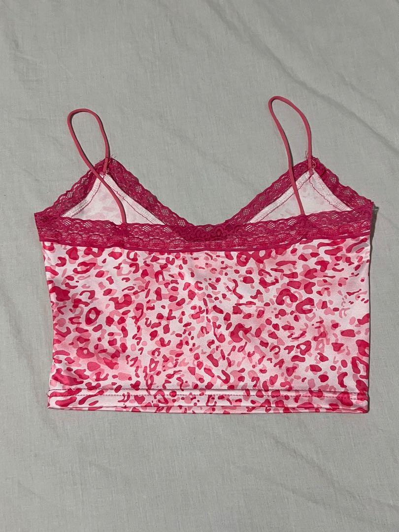Y2k camisole leopard animal print, Women's Fashion, Tops, Sleeveless on ...