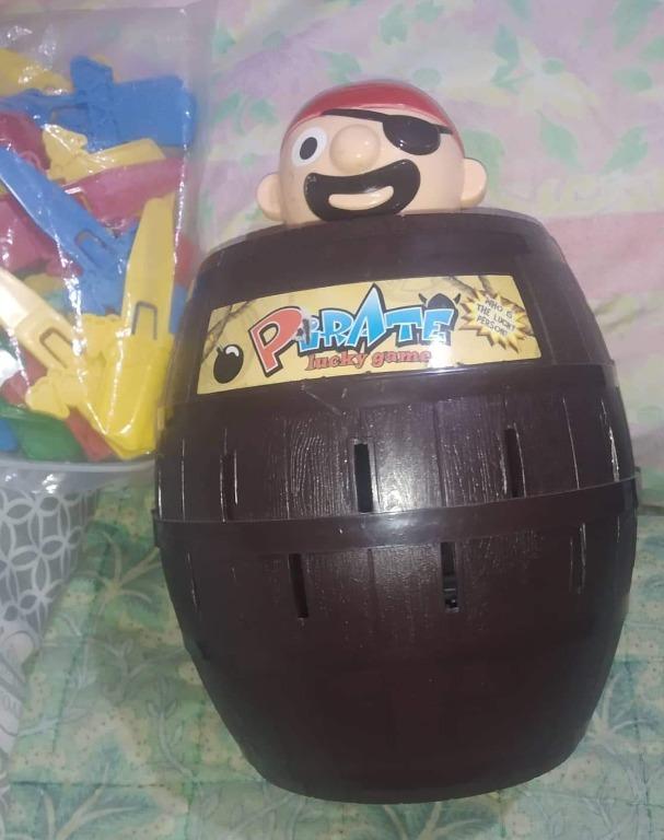 (30 x 20cm) Extra Large Pirate Barrel Pop Up Playing Toy Gift for Kids ...