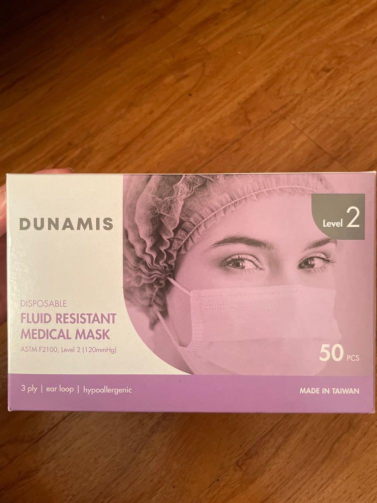 50pcs Purple Surgical Masks (Hospital Grade), Health & Nutrition, Face ...