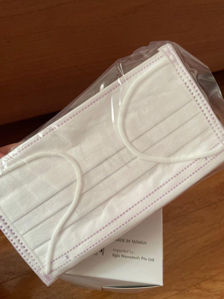 50pcs Purple Surgical Masks (Hospital Grade), Health & Nutrition, Face ...