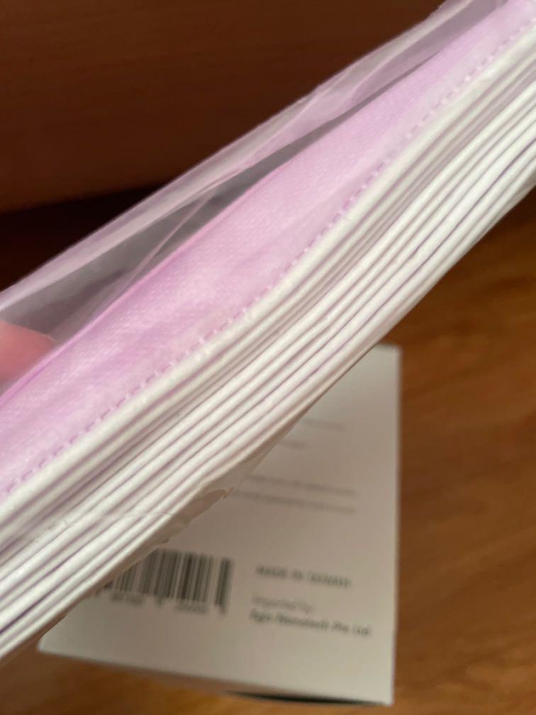 50pcs Purple Surgical Masks (Hospital Grade), Health & Nutrition, Face ...