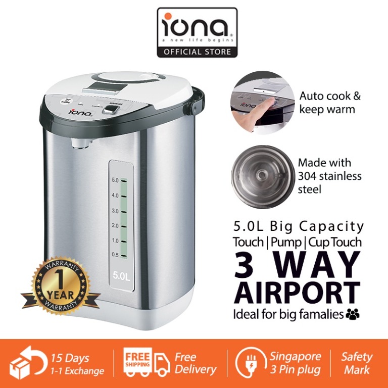 5L Electric Airpot Hot Water Dispenser | Stainless Steel Water ...
