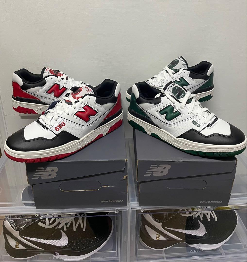 老藤 台灣代購 New Balance 550 BB550LE1 綠 green BB550HR1 紅Red, 男裝, 鞋, 波鞋 ...