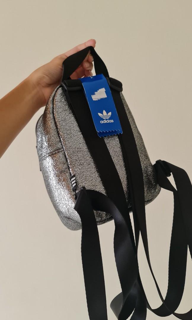 Adidas BP Mini Silver, Women's Fashion, Bags & Wallets, Backpacks on ...