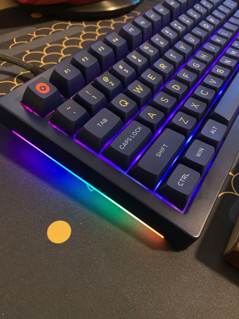 Akko 5075 Navy Blue (Starry Night) RGB Barebones Gasket Mount Custom ...