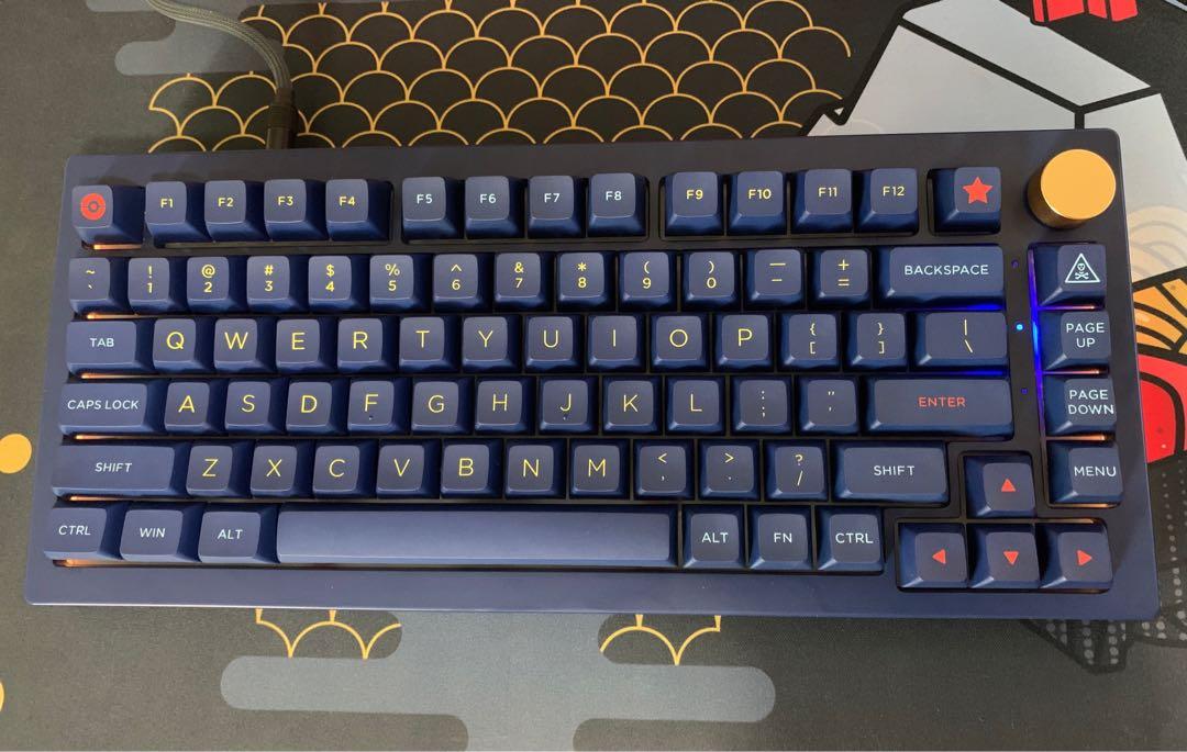 Akko 5075 Navy Blue (Starry Night) RGB Barebones Gasket Mount Custom ...