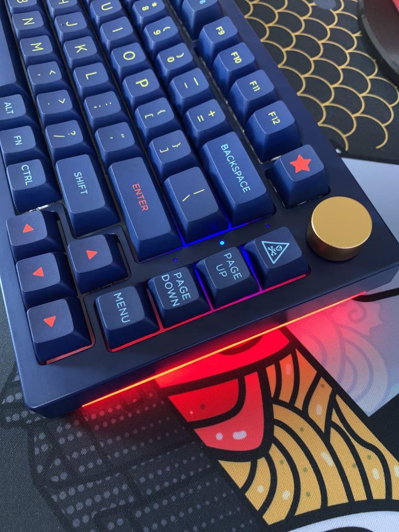 Akko 5075 Navy Blue (Starry Night) RGB Barebones Gasket Mount Custom ...