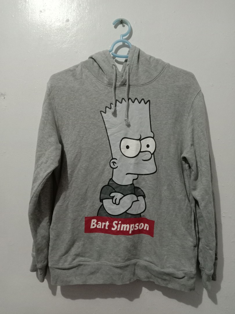 Bart Simpson Hoodie Jacket Unisex, Men's Fashion, Coats, Jackets and ...