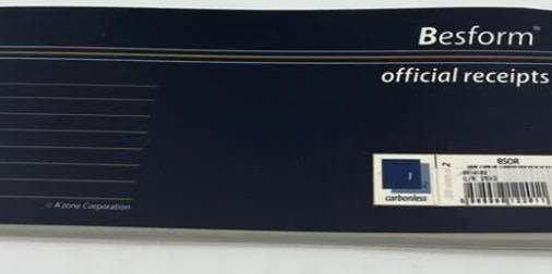 Besform Official Receipt Book 50 sheets, Hobbies & Toys, Stationery ...