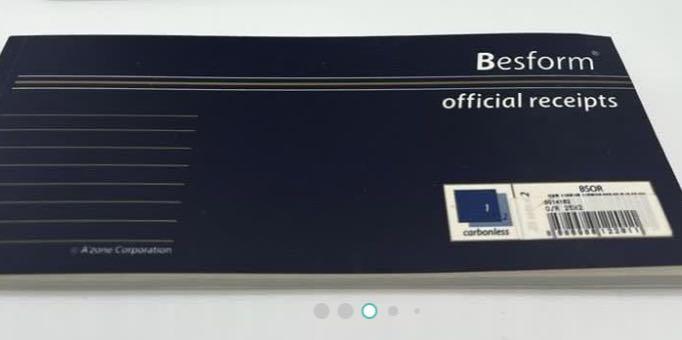 Besform Official Receipt Book 50 sheets, Hobbies & Toys, Stationery ...