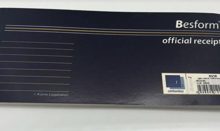 Besform Official Receipt Book 50 sheets, Hobbies & Toys, Stationery ...
