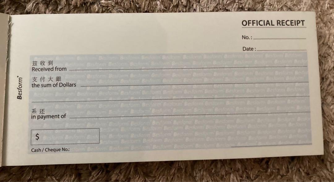 Besform Official Receipt Book 50 sheets, Hobbies & Toys, Stationery ...