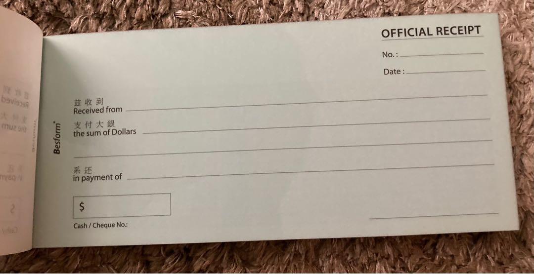 Besform Official Receipt Book 50 sheets, Hobbies & Toys, Stationery ...