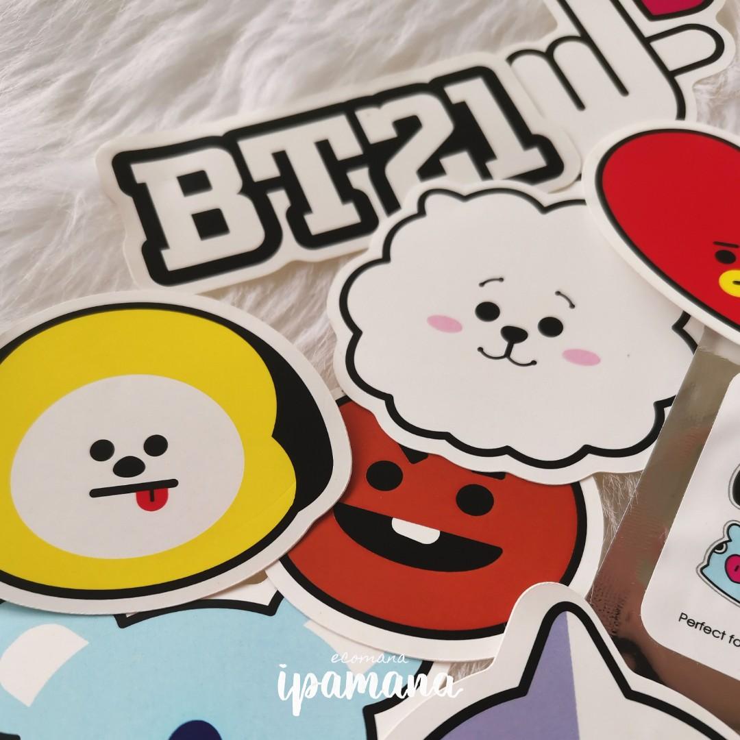 BT21 BTS Sticker Pack - 10 stickers, Hobbies & Toys, Memorabilia ...