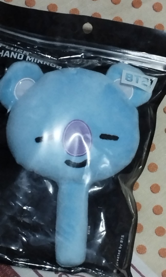 BT21 Koya Plushie Mirror, Hobbies & Toys, Memorabilia & Collectibles, Fan Merchandise on Carousell