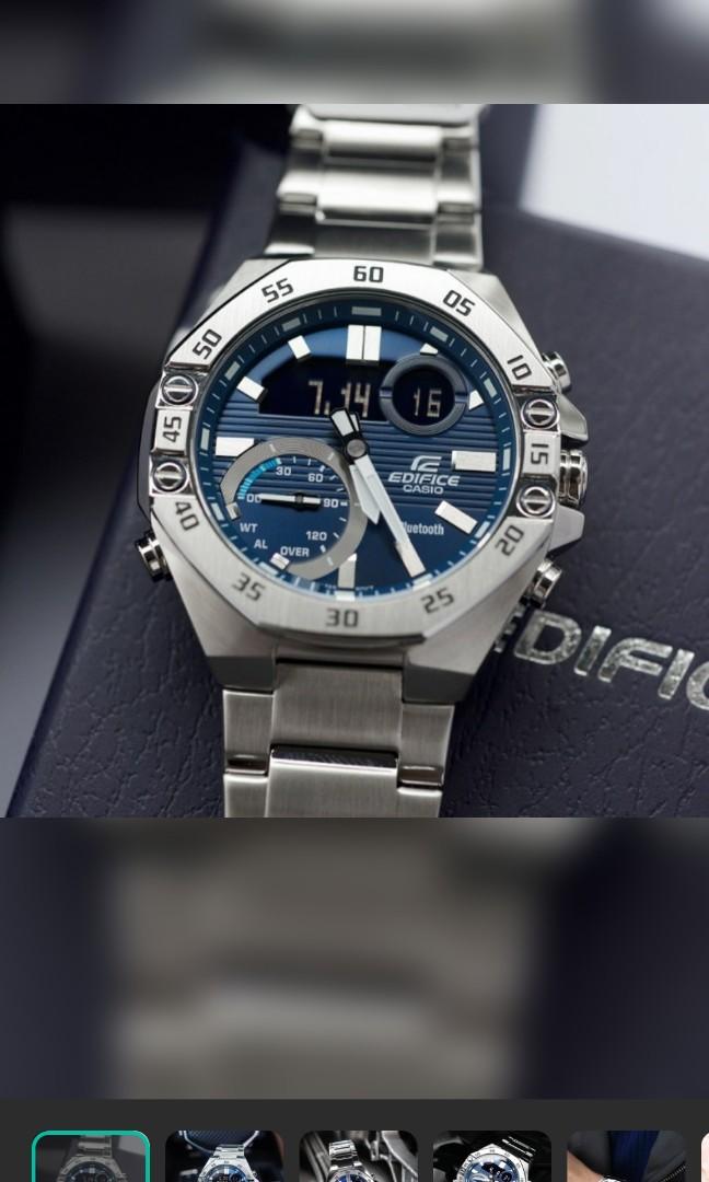casio edifice ECB-10D-2A smartphone link Bluetooth, Luxury, Watches on Carousell
