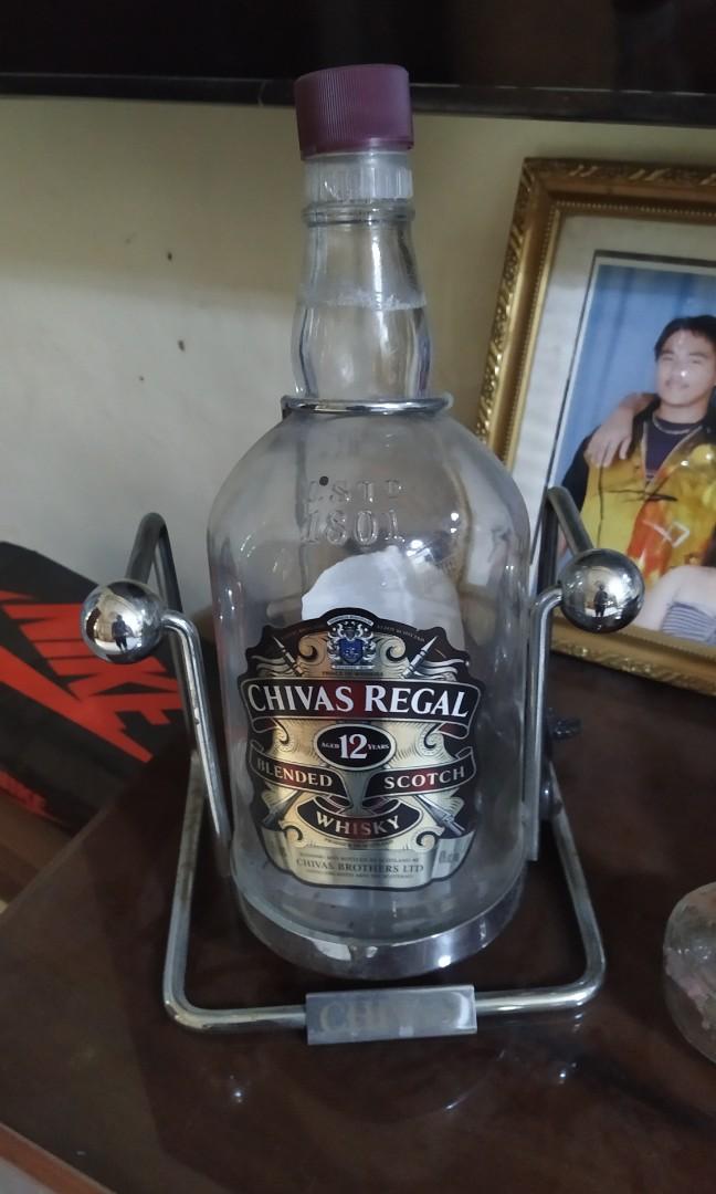 Chivas 12years old bottle!! With stand swing!, Hobbies & Toys ...