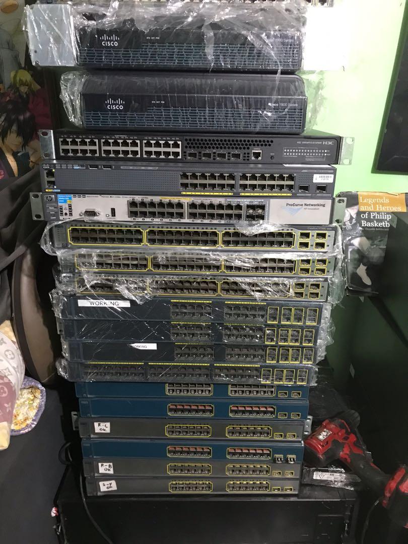 Cisco Switches and Routers - 14 units, Computers & Tech, Office ...