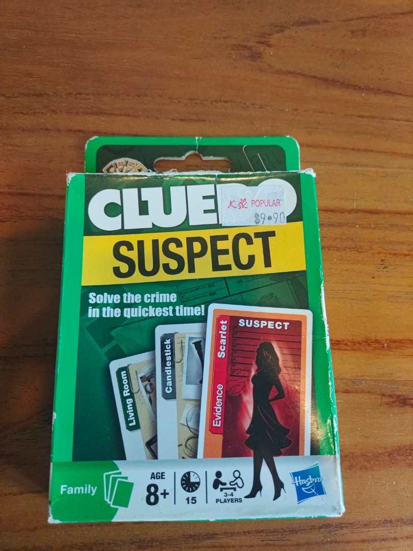 cluedo card game, Hobbies & Toys, Toys & Games on Carousell