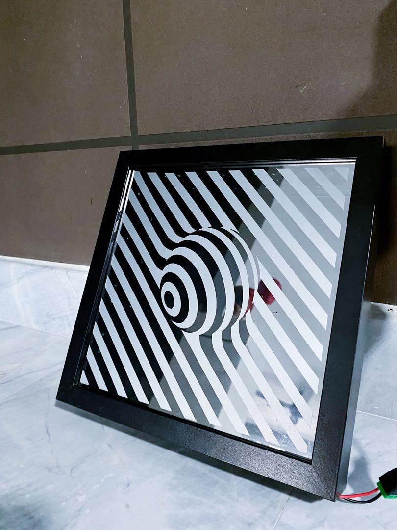 Customized infinity mirror pop up sphere, Furniture & Home Living, Home ...