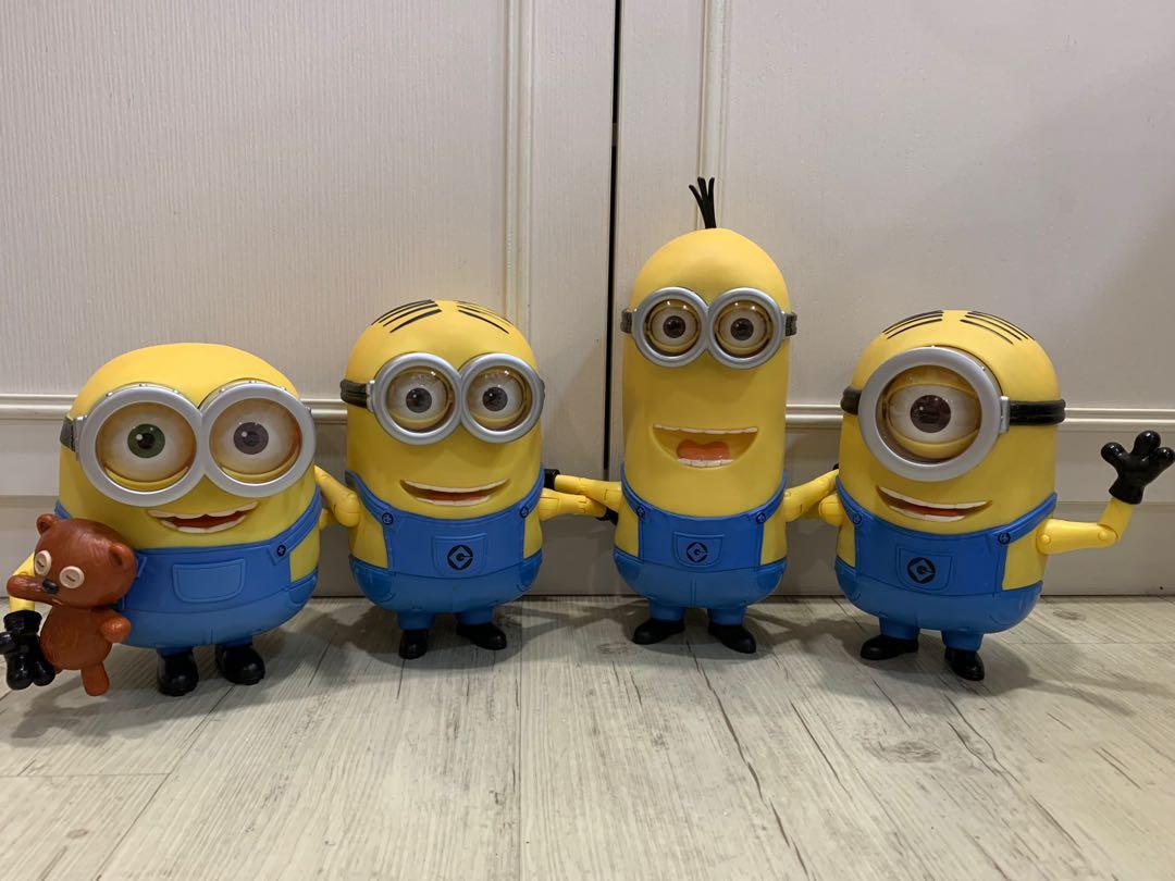 Despicable Me Minions Tim Stuart Bob with Teddy Bear Dave Talking ...