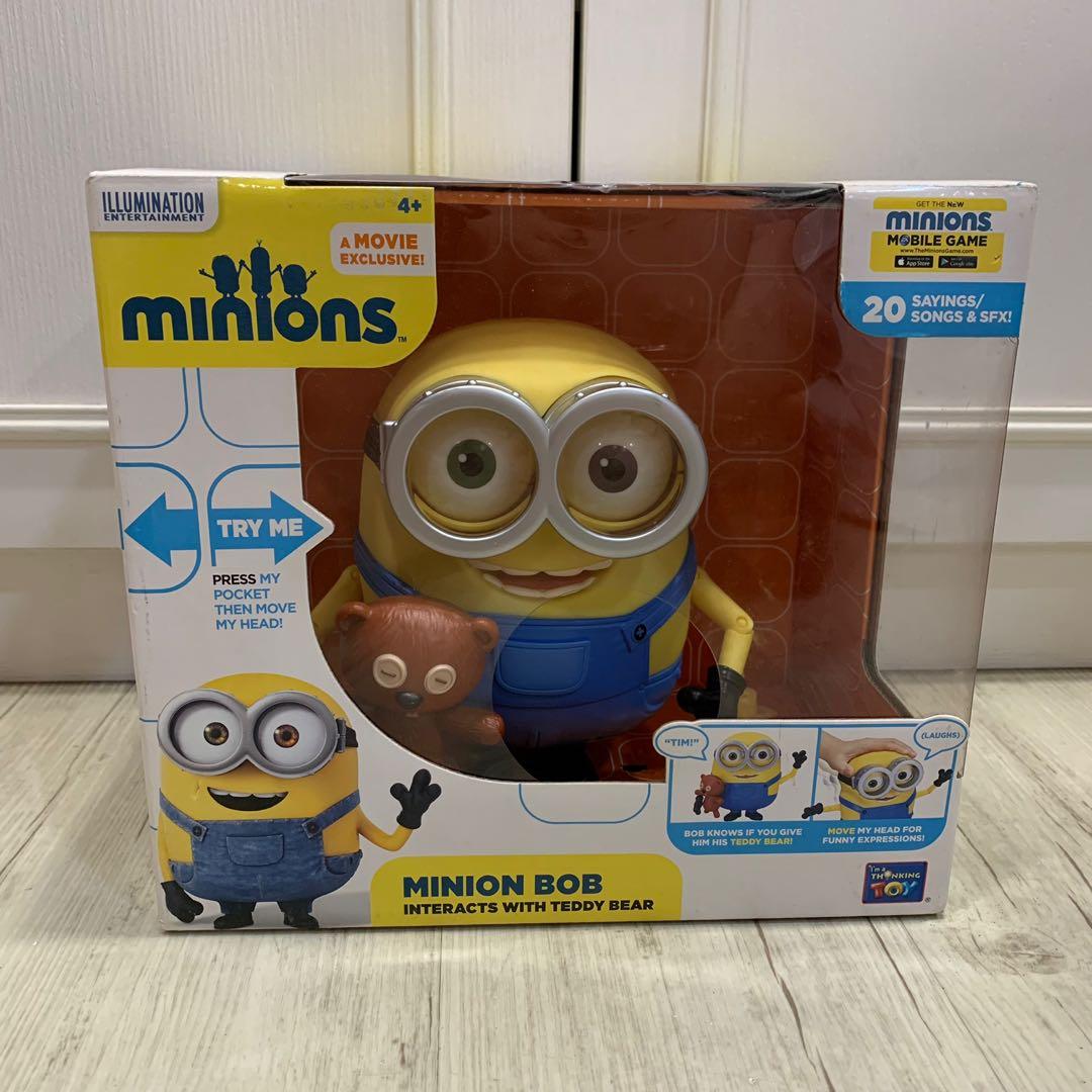 Despicable Me Minions Tim Stuart Bob with Teddy Bear Dave Talking ...