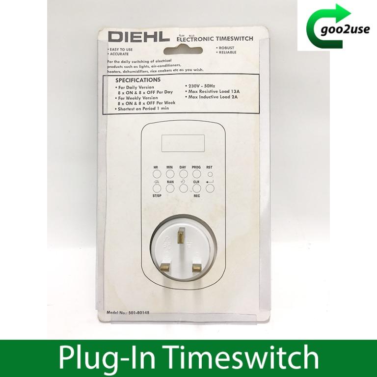 DIEHL Electronic Timeswitch Plug-in Timer, TV & Home Appliances ...