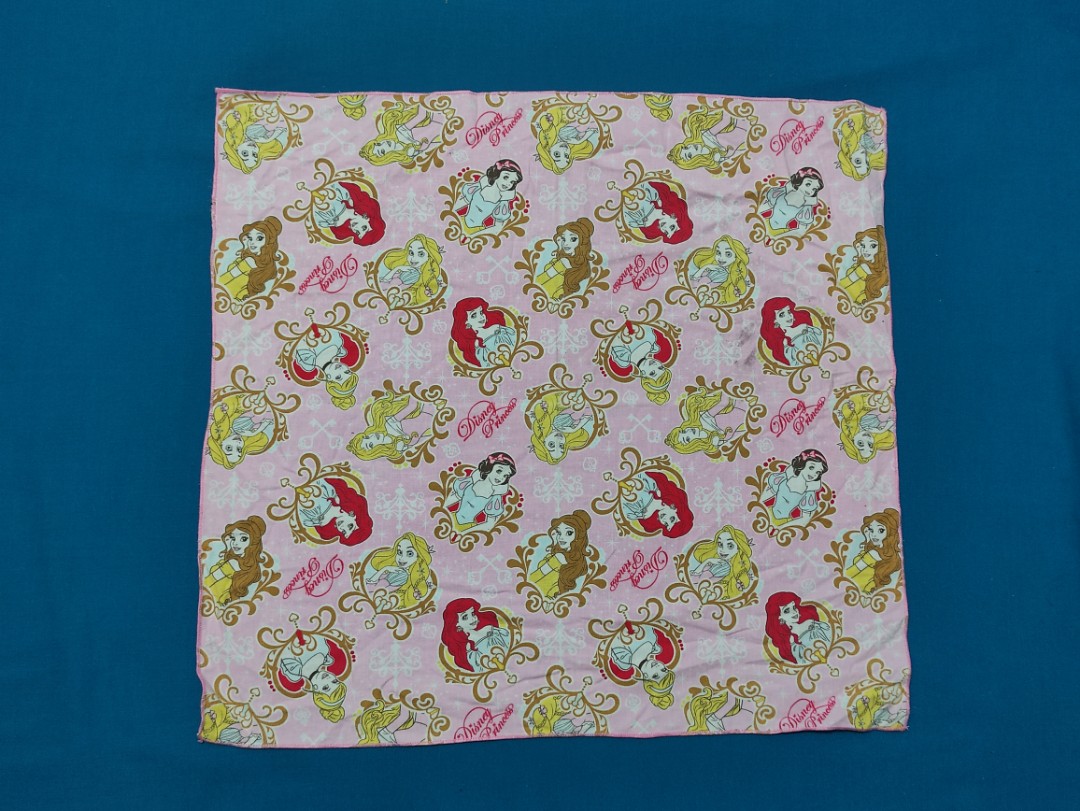 Disney Ariel Belle Cinderella Rapunzel Handkerchief Hanky Panyo, Women's Fashion, Watches ...