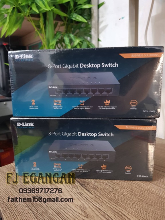 D-link DGS-108GL 8 Port Gigabit Metal Unmanaged Desktop Switch | Switch ...