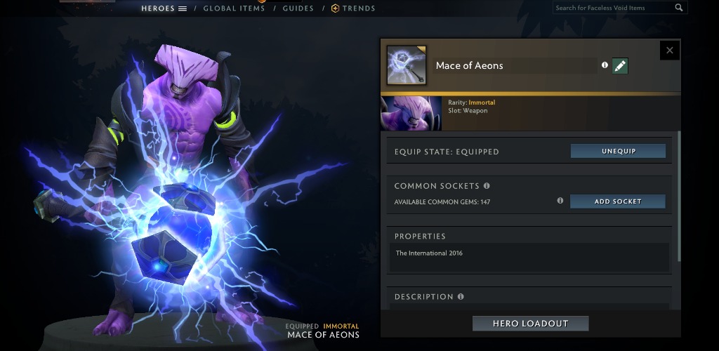 Dota 2 Void Mace, Video Gaming, Gaming Accessories, In-Game Products on ...
