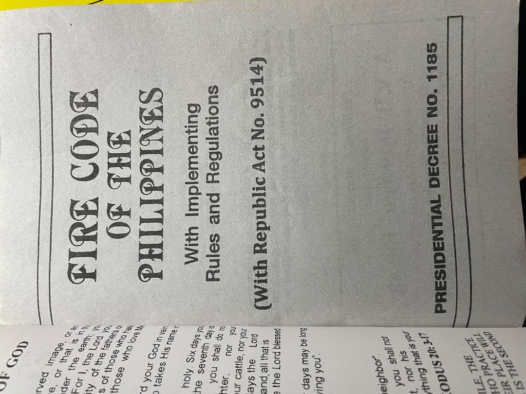 Fire code of the philippines, Hobbies & Toys, Books & Magazines ...