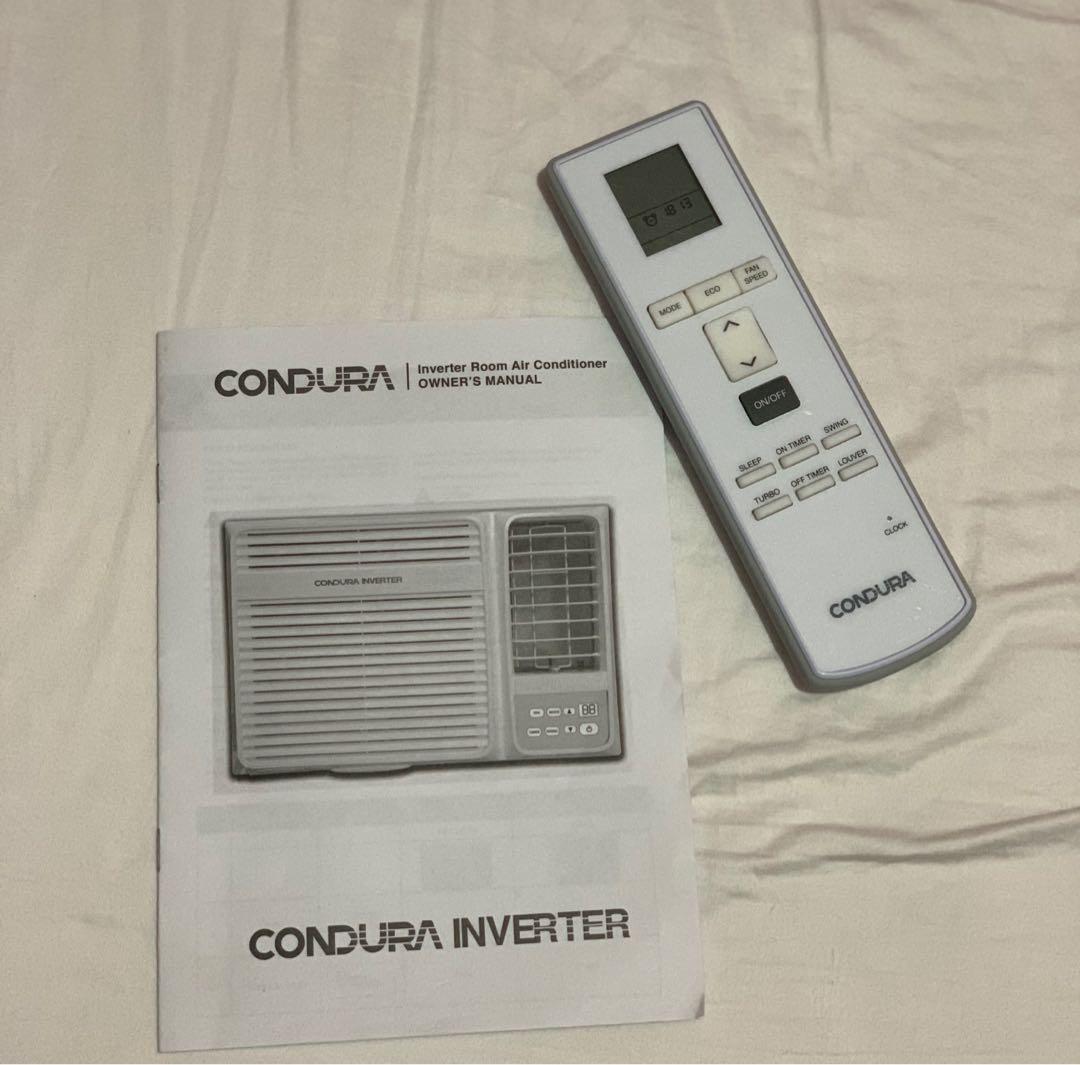 FOR SALE CONDURA 1HP INVERTER WINDOW TYPE AIRCON, TV & Home Appliances ...
