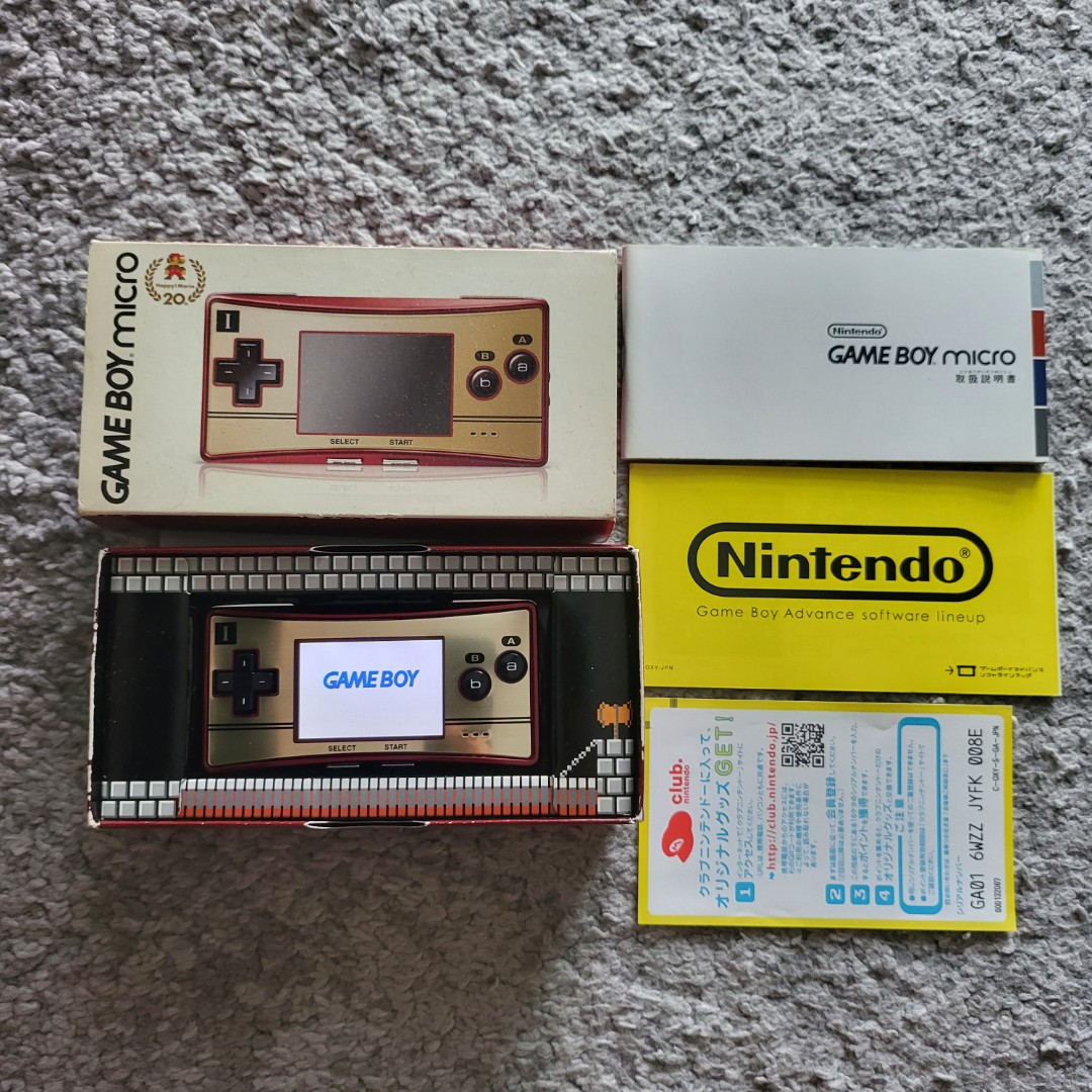 Game Boy Micro Famicom 20th Anniversary, Video Gaming, Video Game ...