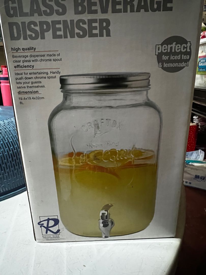 Glass Jar 8L, Furniture & Home Living, Kitchenware & Tableware, Other ...