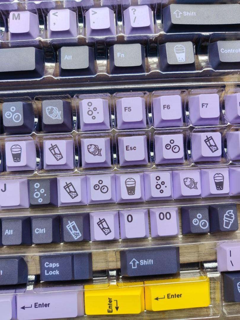 Gmk taro themed pbt keycaps, Computers & Tech, Parts & Accessories ...