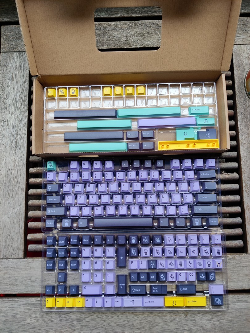 Gmk taro themed pbt keycaps, Computers & Tech, Parts & Accessories ...