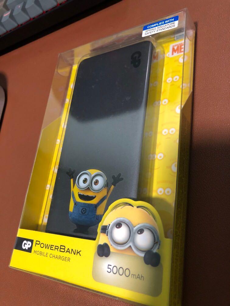 GP minion powerbank 5000mAh + wireless charging pad, Mobile Phones ...