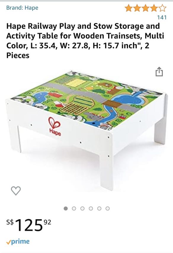 Hape Train Table, Hobbies & Toys, Toys & Games on Carousell